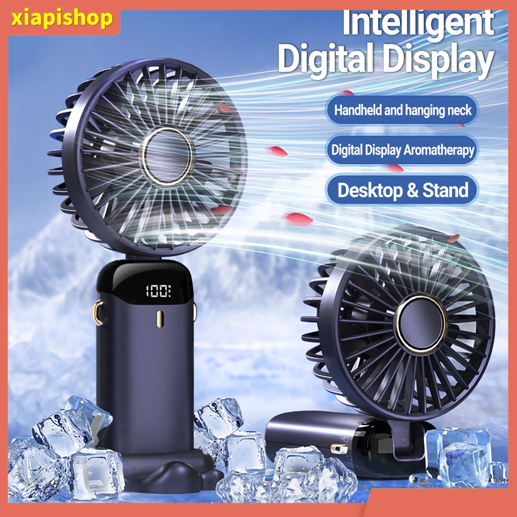 {XIAPI} พัดลมระบายความร้อนดิจิทัล ขนาดเล็ก เสียงเงียบ ความเร็ว 5 ระดับ ...