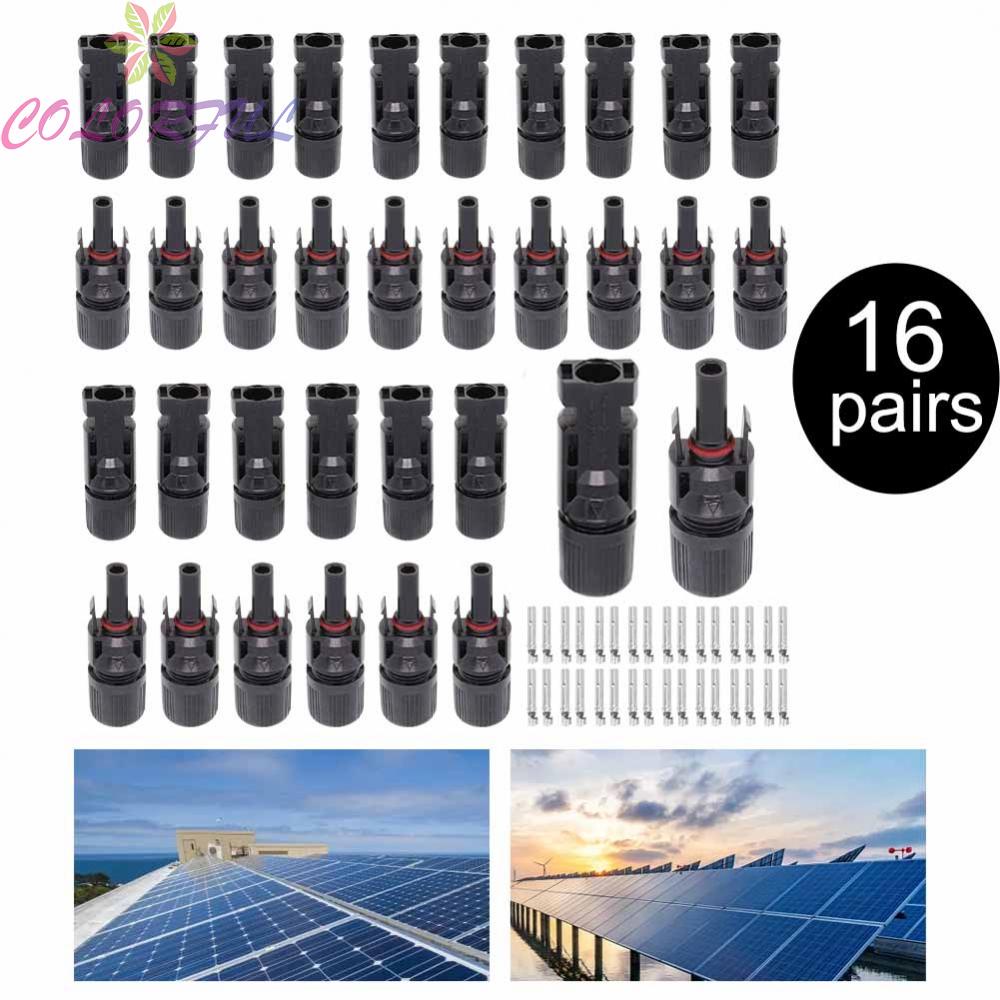 【COLORFUL】Solar Plugs Battery Panel Flame-retardant Cable Photovoltaic ...