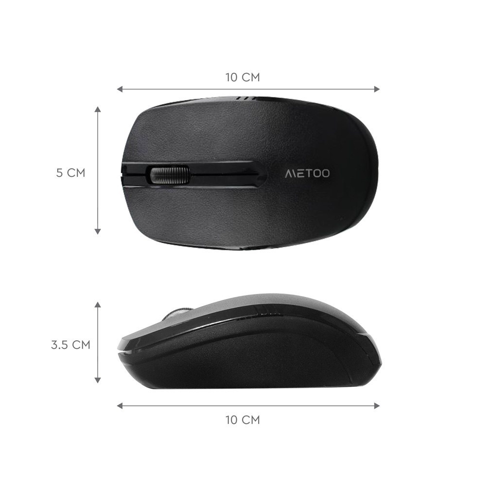 เมาส์ไร้สาย คลิกไร้เสียง METOO รุ่น E0SE 2.4G Wireless Silent Optical ...