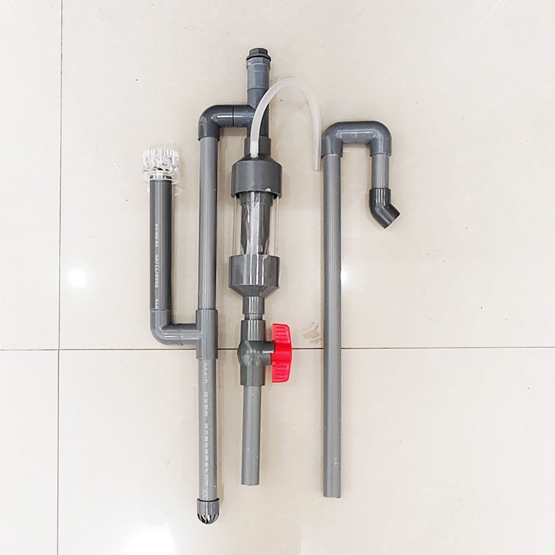 ถังปลา Hole-Free Siphon ด้านล่างกรอง Siphon หม้อกรองท่ออุปกรณ์ถังปลา ...