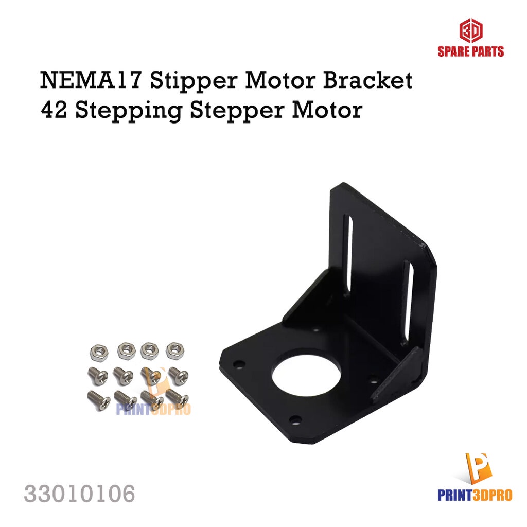 3D Printer Part NEMA 17 Step Motor Accessories Bracket Support Mounting ...