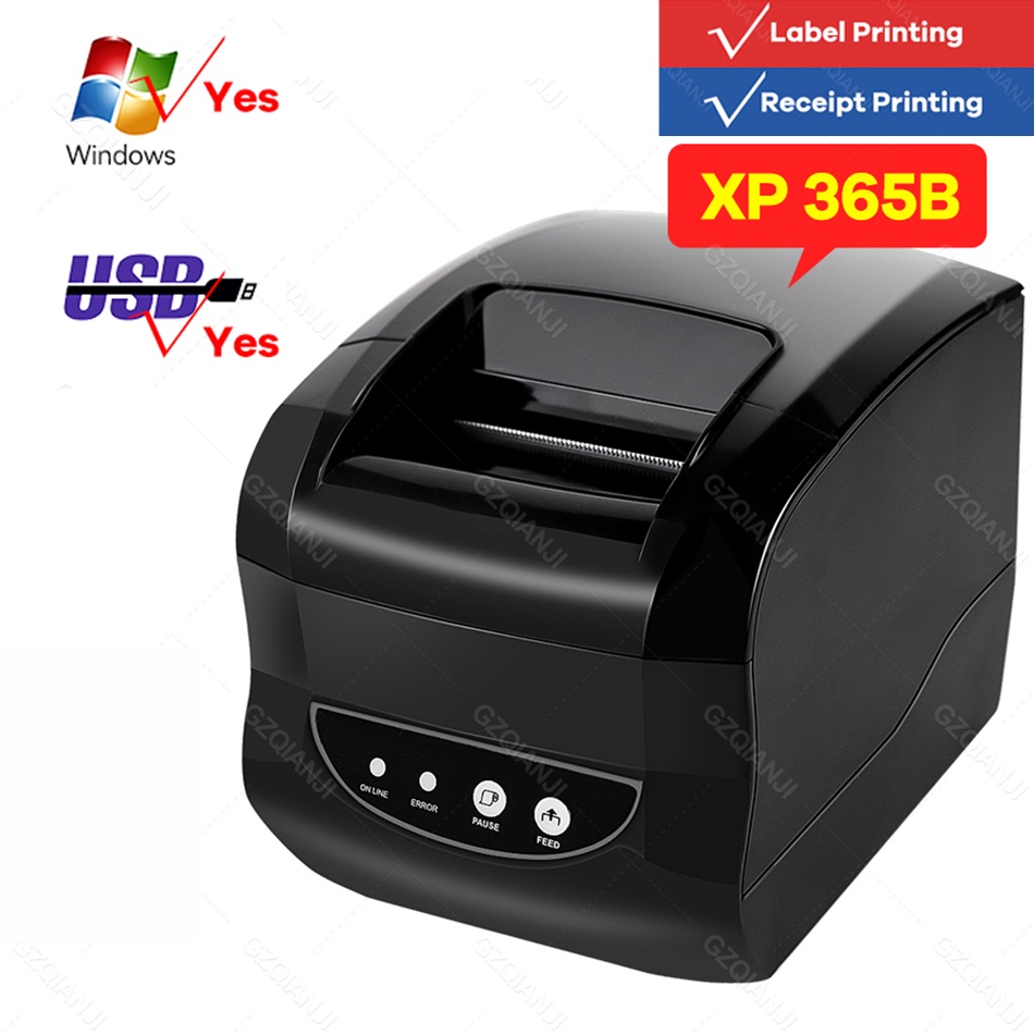 Xprinter XP-365B สติกเกอร์ฉลากความร้อน USB บลูทูธ 3 นิ้ว สําหรับเครื่องพิมพ์ใบเสร็จ Android iOS ...