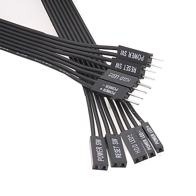 เมนบอร์ด HDD LED + LED - Reset Power SW Cable Start Switch Dupont Male ...
