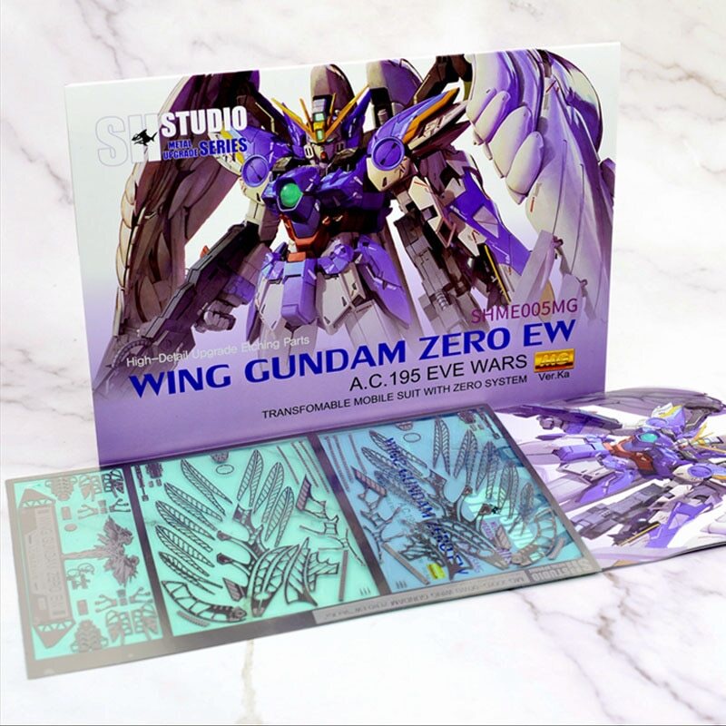 SH STUDIO MG 1/100 XXXG-01W KA Wing Gundam Zero Ew Metal High Detail ...
