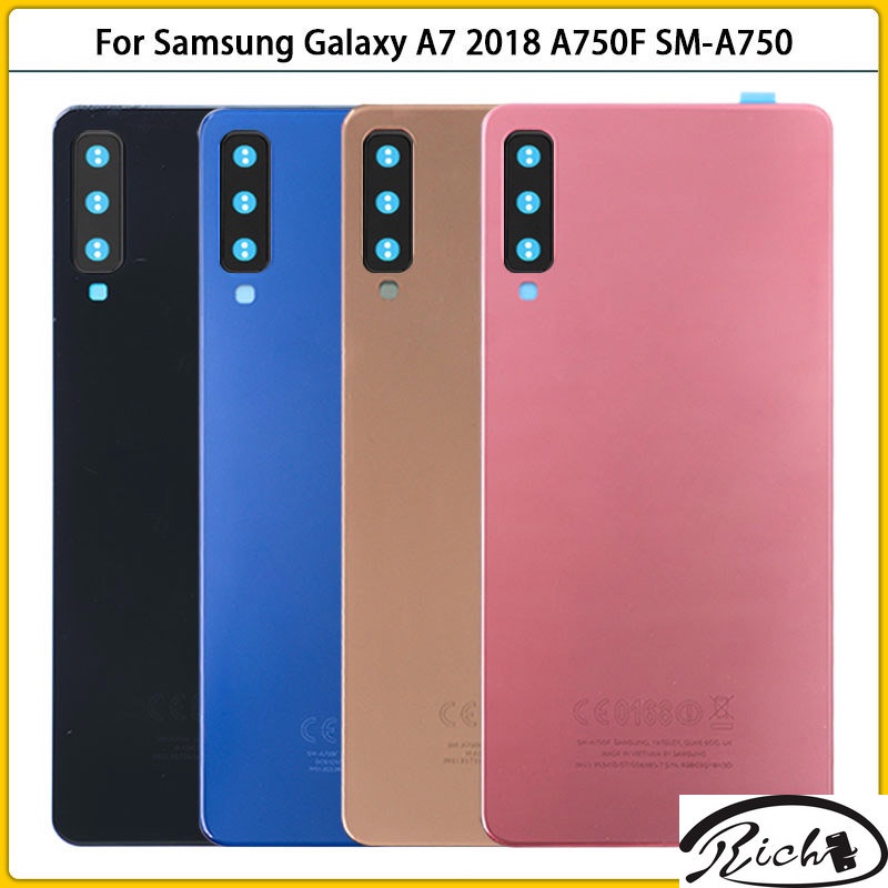 ใหม่ ฝาครอบแบตเตอรี่ ด้านหลัง แบบเปลี่ยน สําหรับ Samsung Galaxy A7 2018 ...