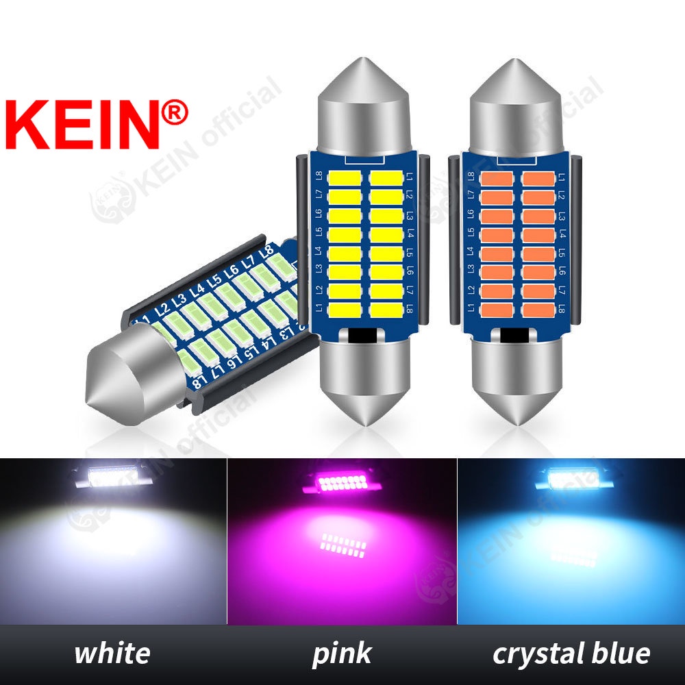 Kein 2PCS โคมไฟเพดานรถยนต์ 28 มม.31 มม.36 มม.39 มม.41 มม.Festoon Led C10W C3W C5W โดมภายในป้าย ...