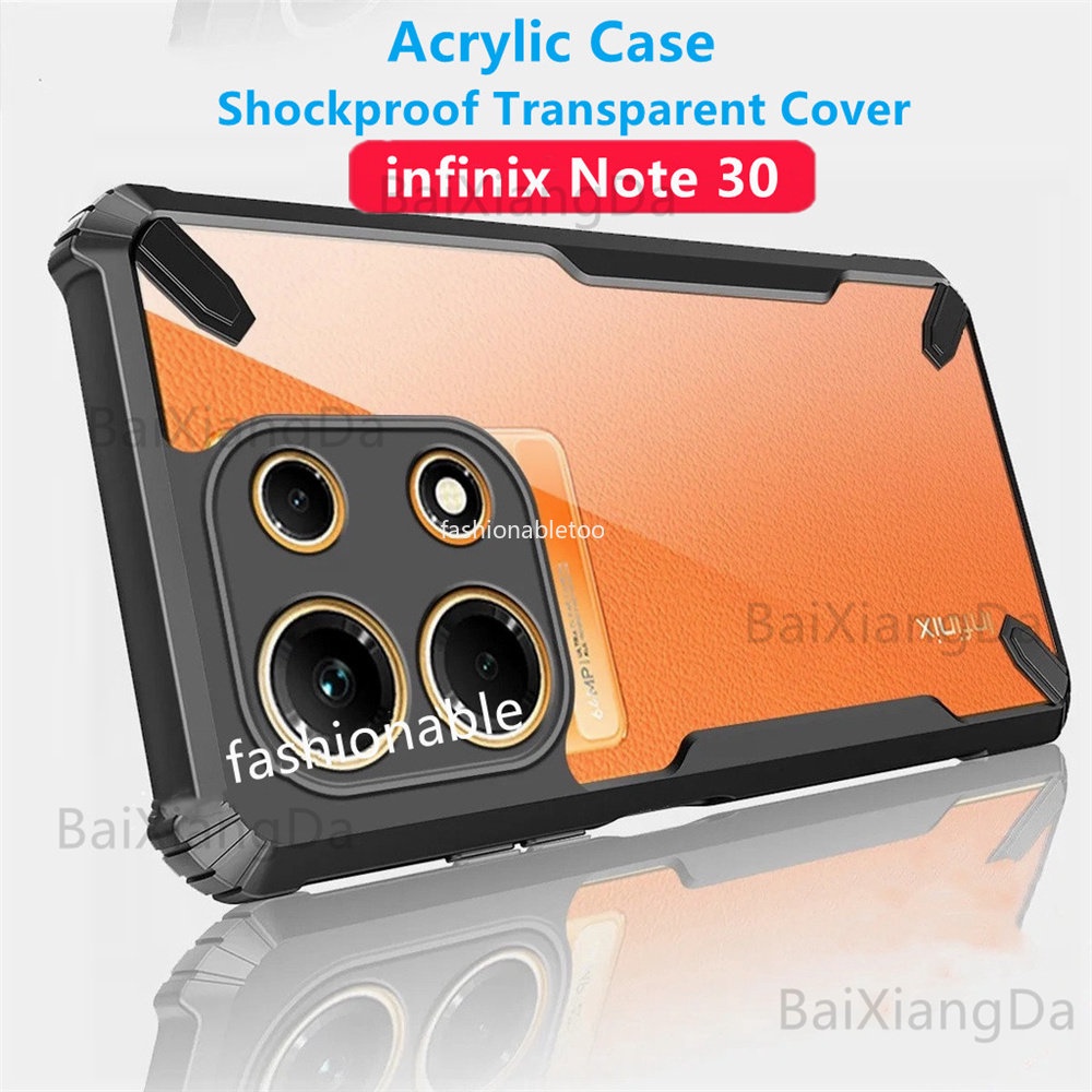 เคสโทรศัพท์มือถืออะคริลิค TPU ใส กันกระแทก สําหรับ infinix Note 40 30 Vip pro 30pro 30vip 30i ...