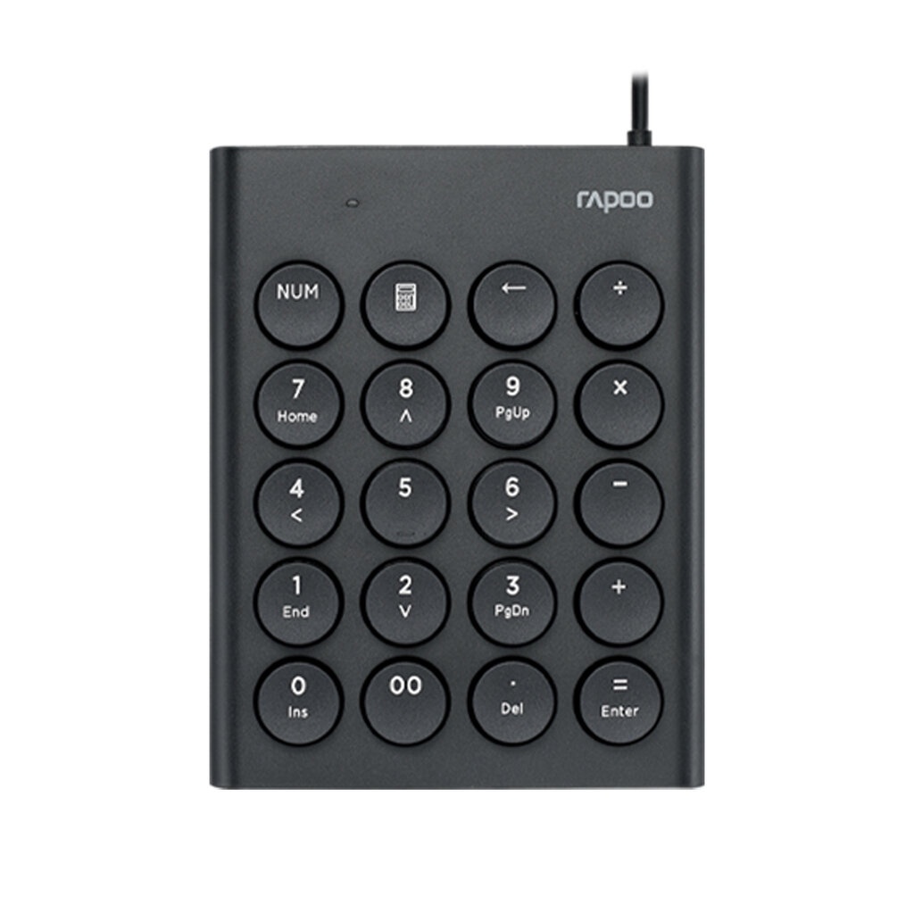 Numeric Keypad แป้นพิมพ์ตัวเลข Rapoo Numeric Keyboard Kb K30 Black