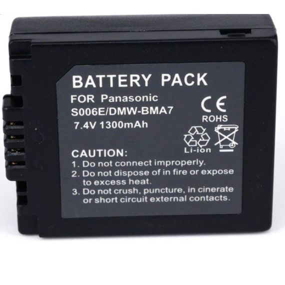 แบตเตอรี่ CGA-S006 710mAh for Panasonic กล้องพานาโซนิค รหัสแบต CGA-S006E / CGR-S006E / CGA-S006A ...