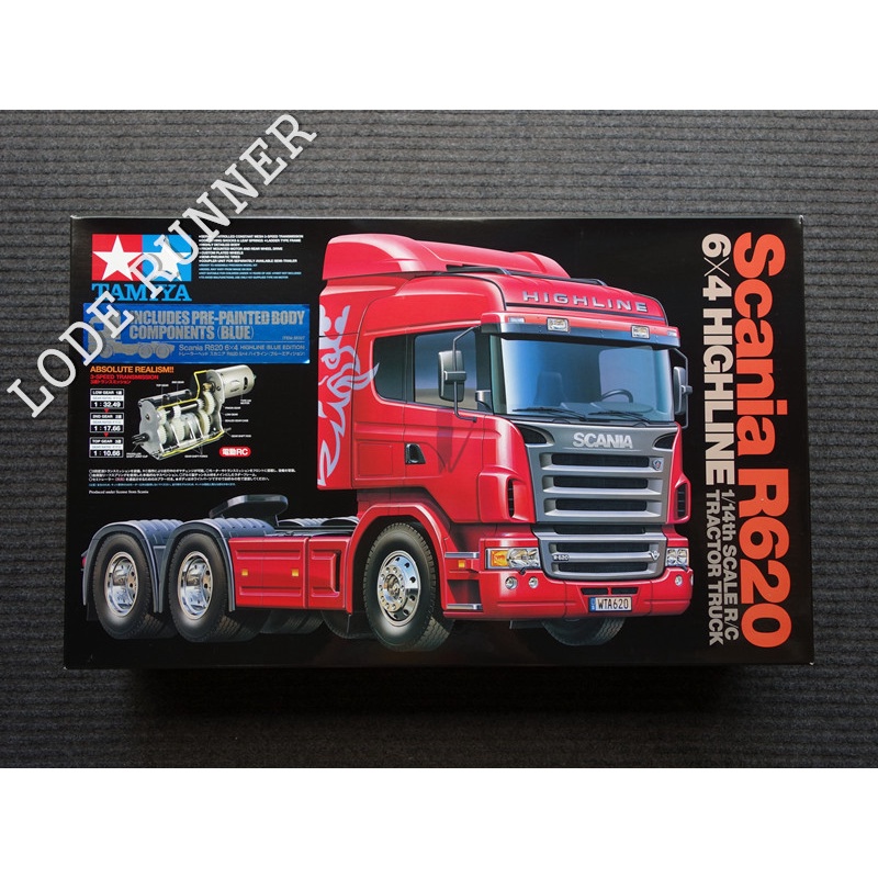 Tamiya รีโมตควบคุมระยะไกล 1/14 Scania R620 6x4 เวอร์ชั่นเคลือบ 56327 ...