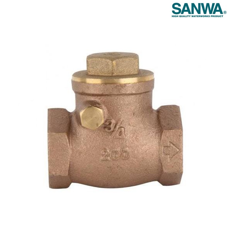 SANWA Swing Check Valve สวิงเช็ควาล์ว เช็ควาล์วทองเหลือง สำหรับงานประปา ...