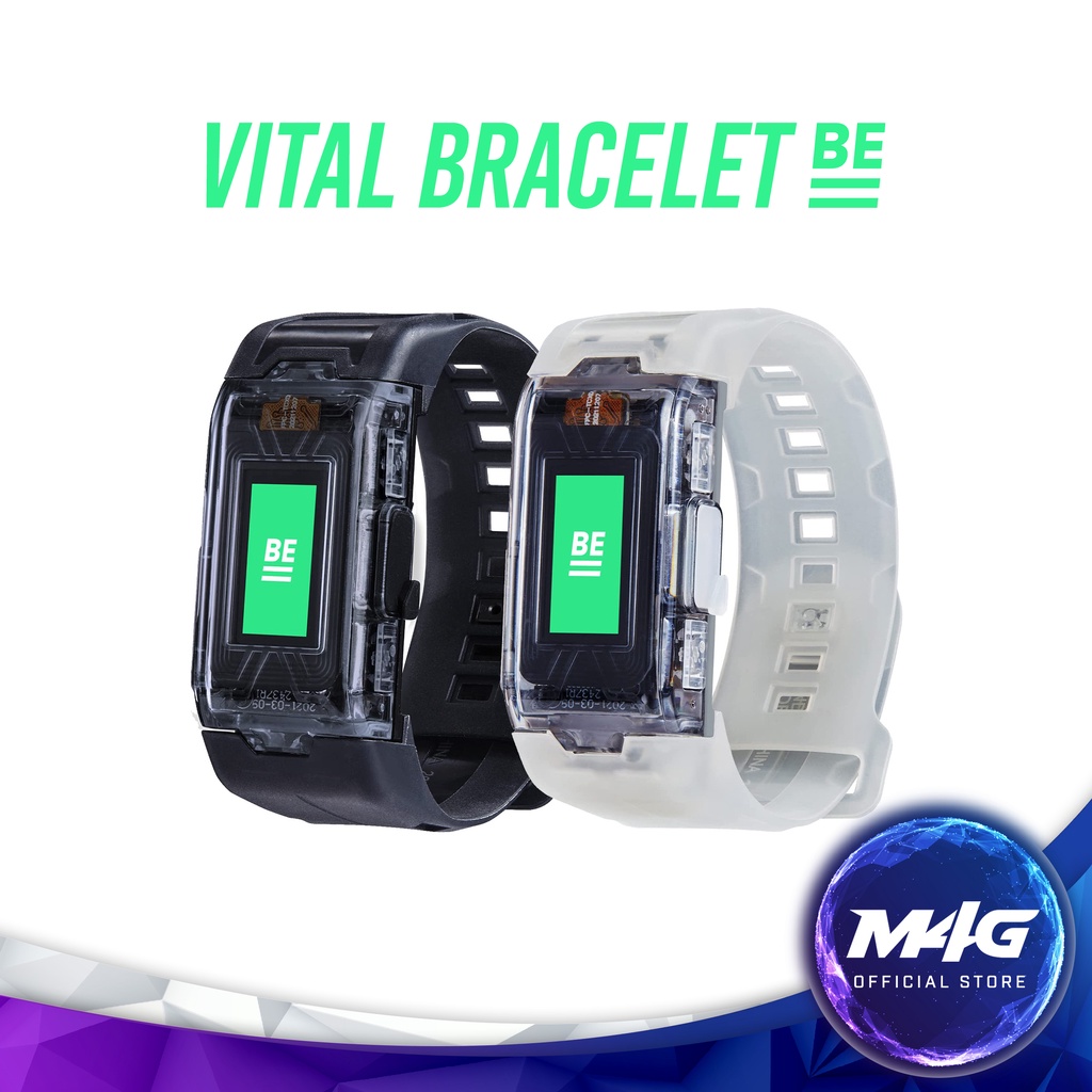 Bandai Vital Bracelet BE - Clear White / Clear Black | Shopee Thailand