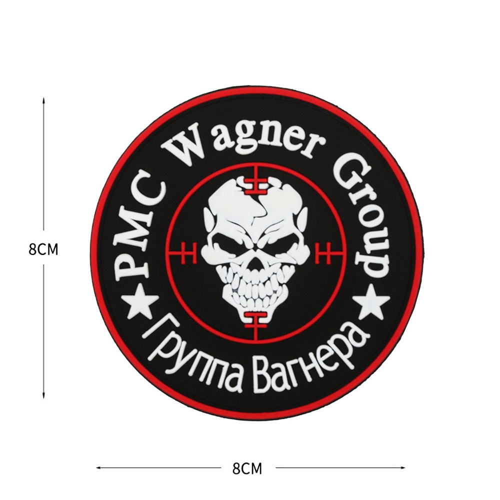 แผ่นแพทช์ pvc ลายตราสัญลักษณ์ Russian PMC Wagner Group 3d สําหรับติดตก ...