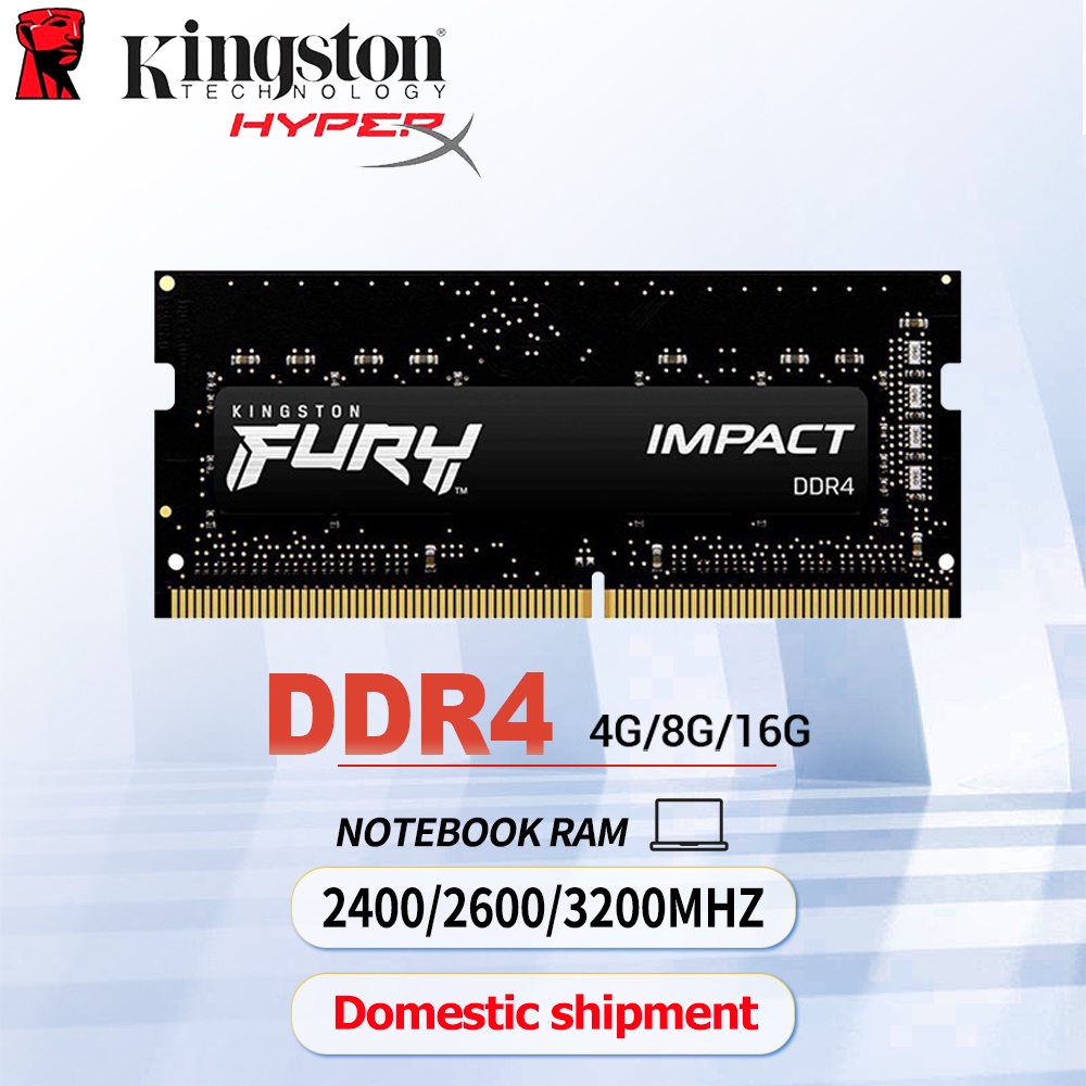 【การจัดส่งในกรุงเทพฯ】Notebook Ram DDR4 Kingston Hyperx Fury 4GB 8GB 16GB 2400MHz 2666MHz 3200MHz ...