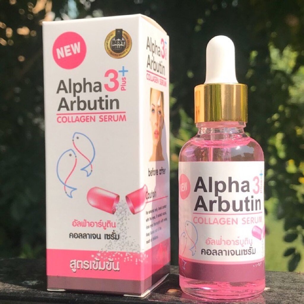 Alpha 3 Arbutin Plus Collagen Serum 40ml เชรั่มอัลฟ่าอาบูติน คอลลาเจน ...