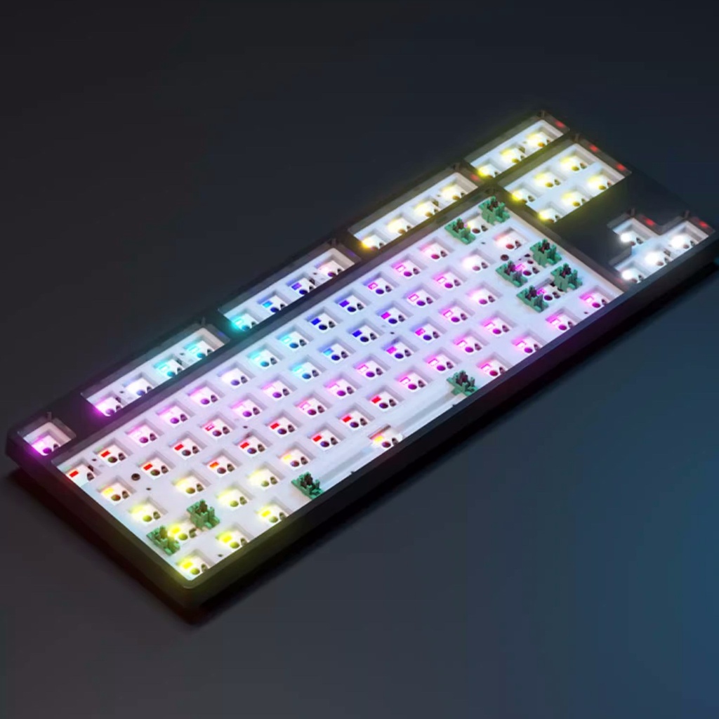 Monka A87 ชุดคีย์บอร์ดไร้สายบลูทูธ RGB 87 คีย์ | Shopee Thailand