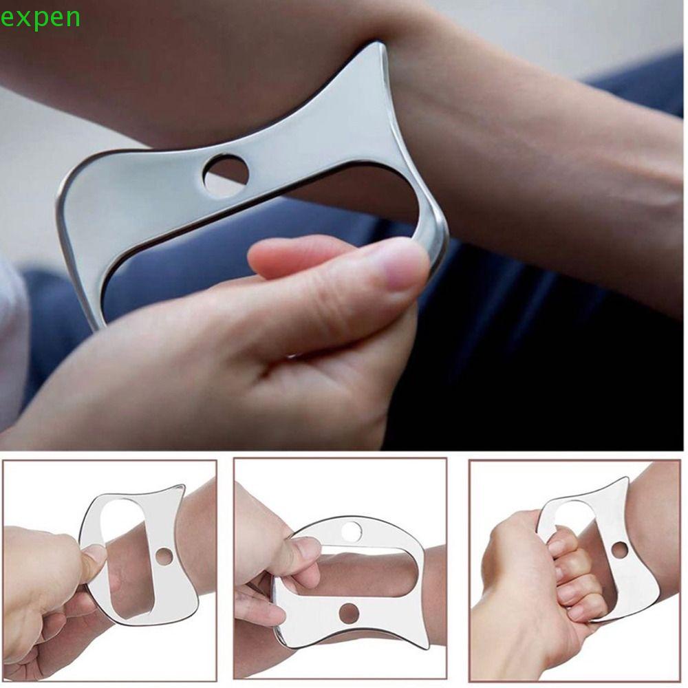 EXPEN ที่ขูดกัวซา สเตนเลส ขนาด 10 ซม. X 8 ซม. บรรเทาอาการปวดกล้ามเนื้อ ...