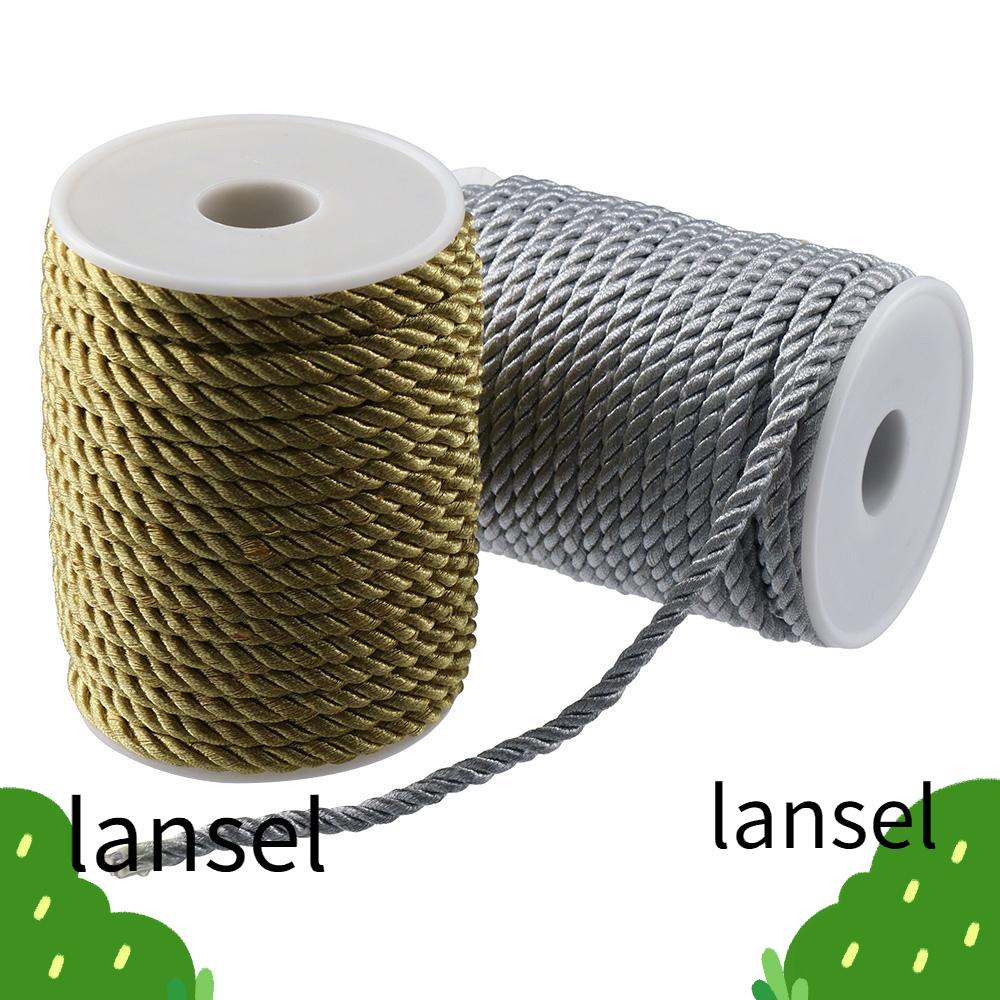 LANSEL เชือกเกลียว สีทอง 2 ม้วน 40 หลา สําหรับเย็บผ้า งานฝีมือ DIY ...