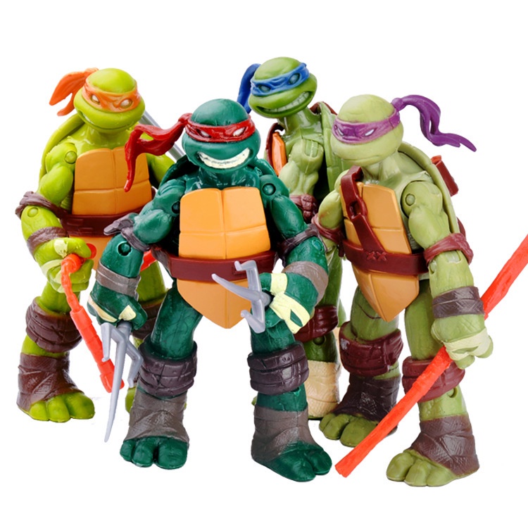 4 Ninja God Turtles Hand-Made รุ่นอะนิเมะ สินค้า TMNT2012 Edition ...