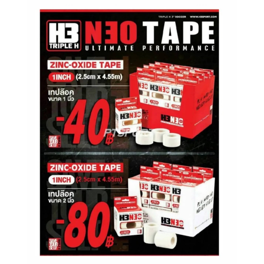 H3 ผ้าล๊อค เทปล๊อค มี1นิ้ว 2 นิ้ว ยาว 4.55 เมตร นีโอเทป neo tape ...