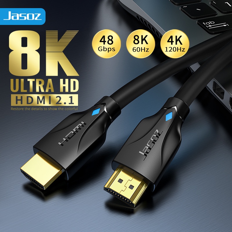 สาย HDMI 5M/8M/10M HDMI 2.1 Cable 8K/60Hz 4K/120Hz 48Gbps support HDR VRR | Shopee Thailand