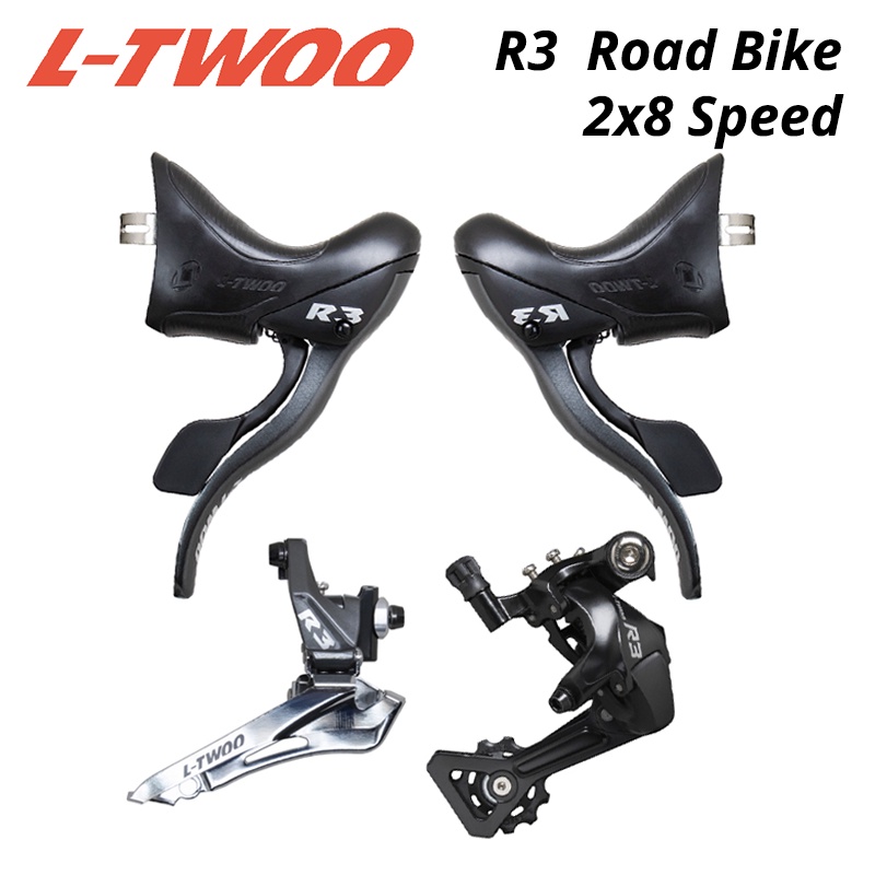 Itwoo R3จักรยานถนน8วินาทีกลุ่ม2x8ความเร็ว16วินาที ST คันเกียร์ขวาซ้าย ...