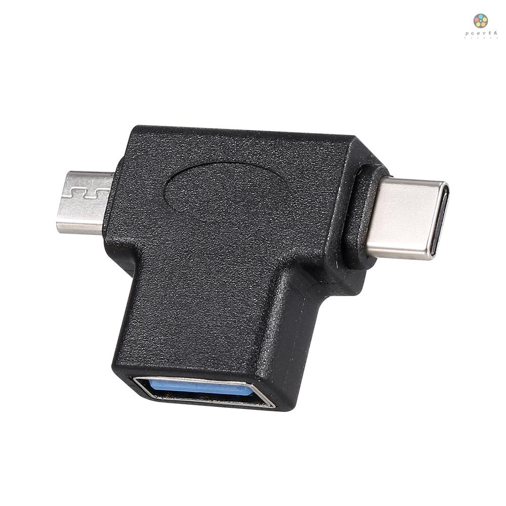 อะแดปเตอร์เชื่อมต่อ Type-C Micro USB OTG Micro USB Type-C เป็น USB3.0 ...