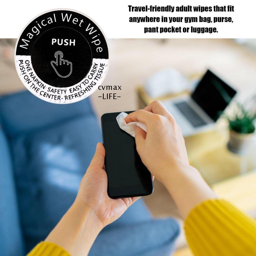 Cymx ผ้าขนหนูเช็ดทําความสะอาด แบบพกพา ใช้แล้วทิ้ง ทนต่อการฉีกขาด ล้าง ...