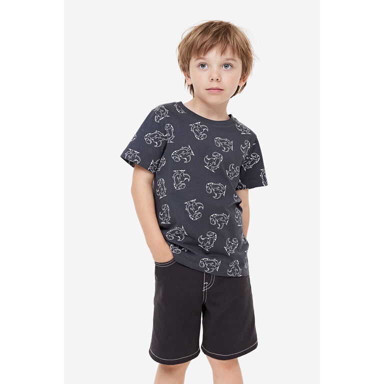 H&M Boy 3-pack T-shirts 0544290_3 | Shopee Thailand
