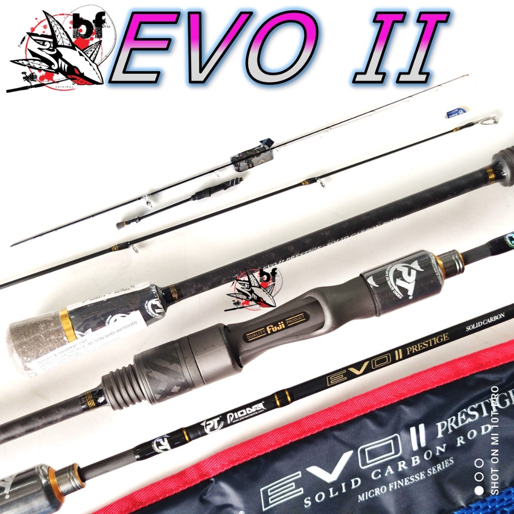 คันเบ็ดPioneer EVO II PRESTIGE SOLID CARBON ROD BJS6'3" 632 (PE0.4-1 ...