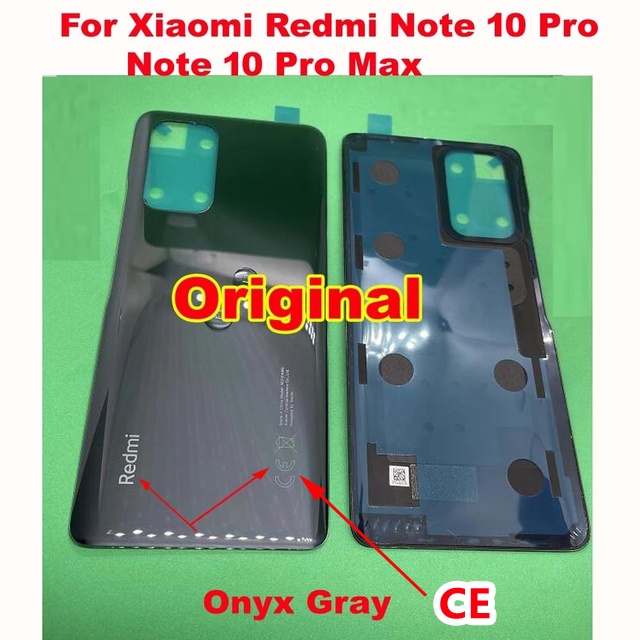 ฝาครอบแบตเตอรี่ด้านหลัง สําหรับ Xiaomi Redmi Note 10 Pro M2101K6I ...