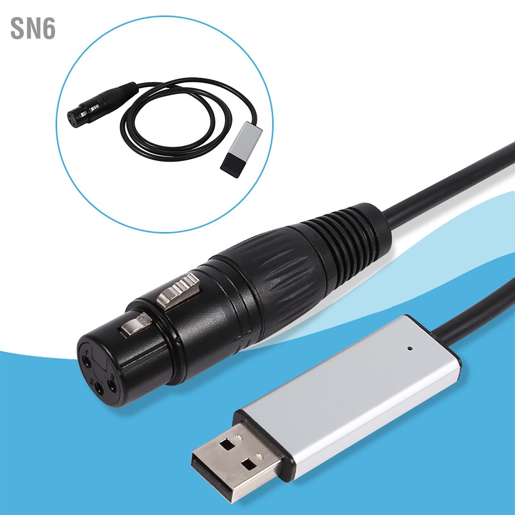 SN6 Mini USB to DMX Interface Adapter Controller DMX512 คอมพิวเตอร์ ...