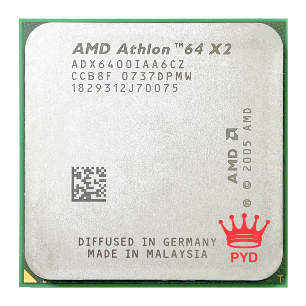 ซ็อกเก็ตโปรเซสเซอร์ CPU AMD Athlon X2 6400 X2 6400+ 3.2GHz ...