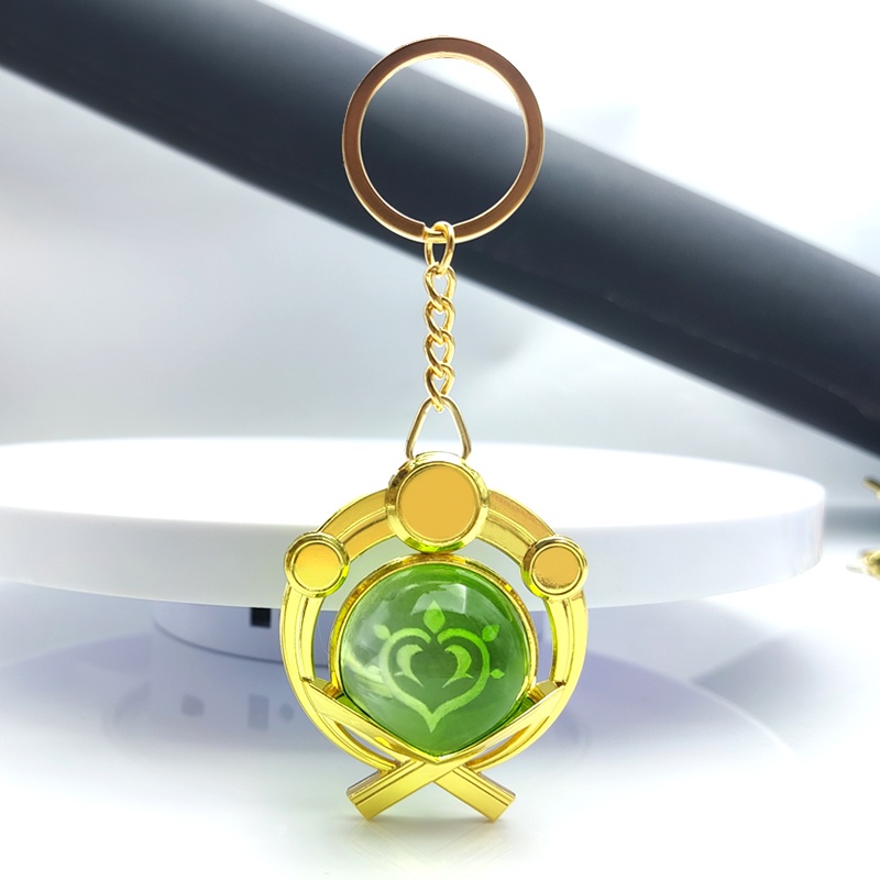 พวงกุญแจกระจก ลายเกม Genshin Impact Visions Sumeru Mondstadt Liyue ...