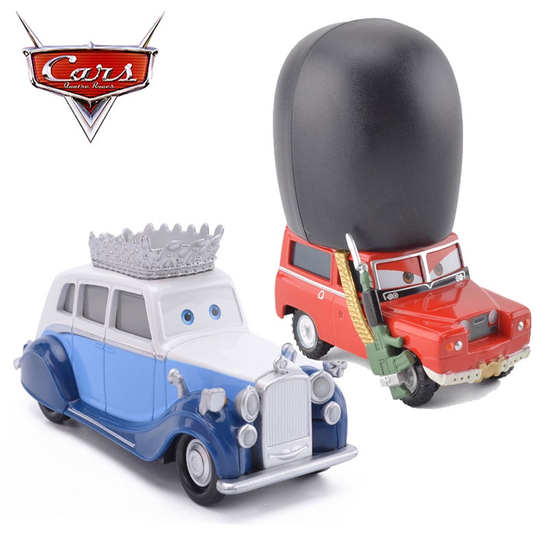 Disney Pixar Cars 2 Cars 3 2 Styles The Queen And Royal Red Guards 1:55 ...