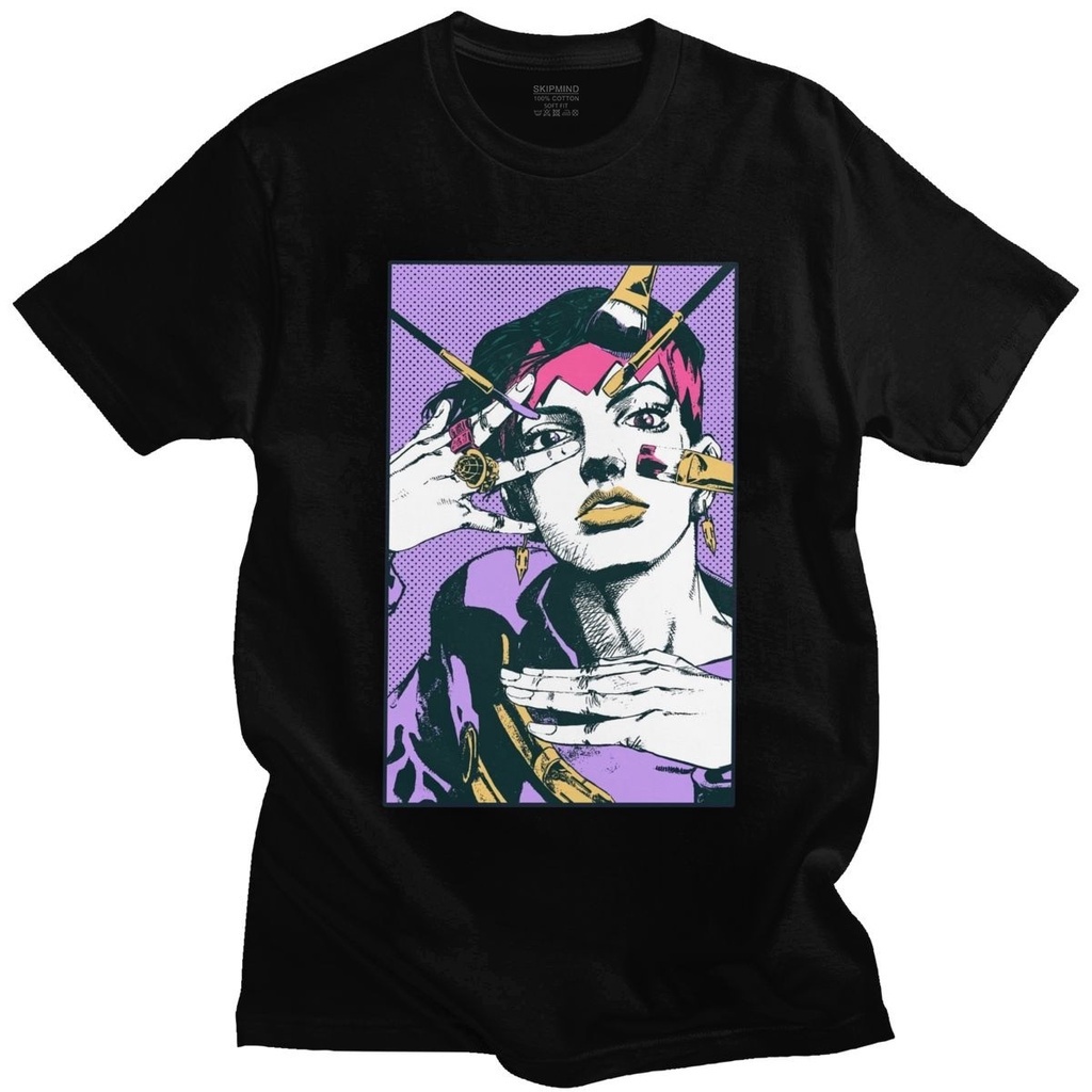 【2023New】เสื้อยืด ผ้าฝ้าย 100% พิมพ์ลายอนิเมะ Jjba Manga Rohan Kishibe ...