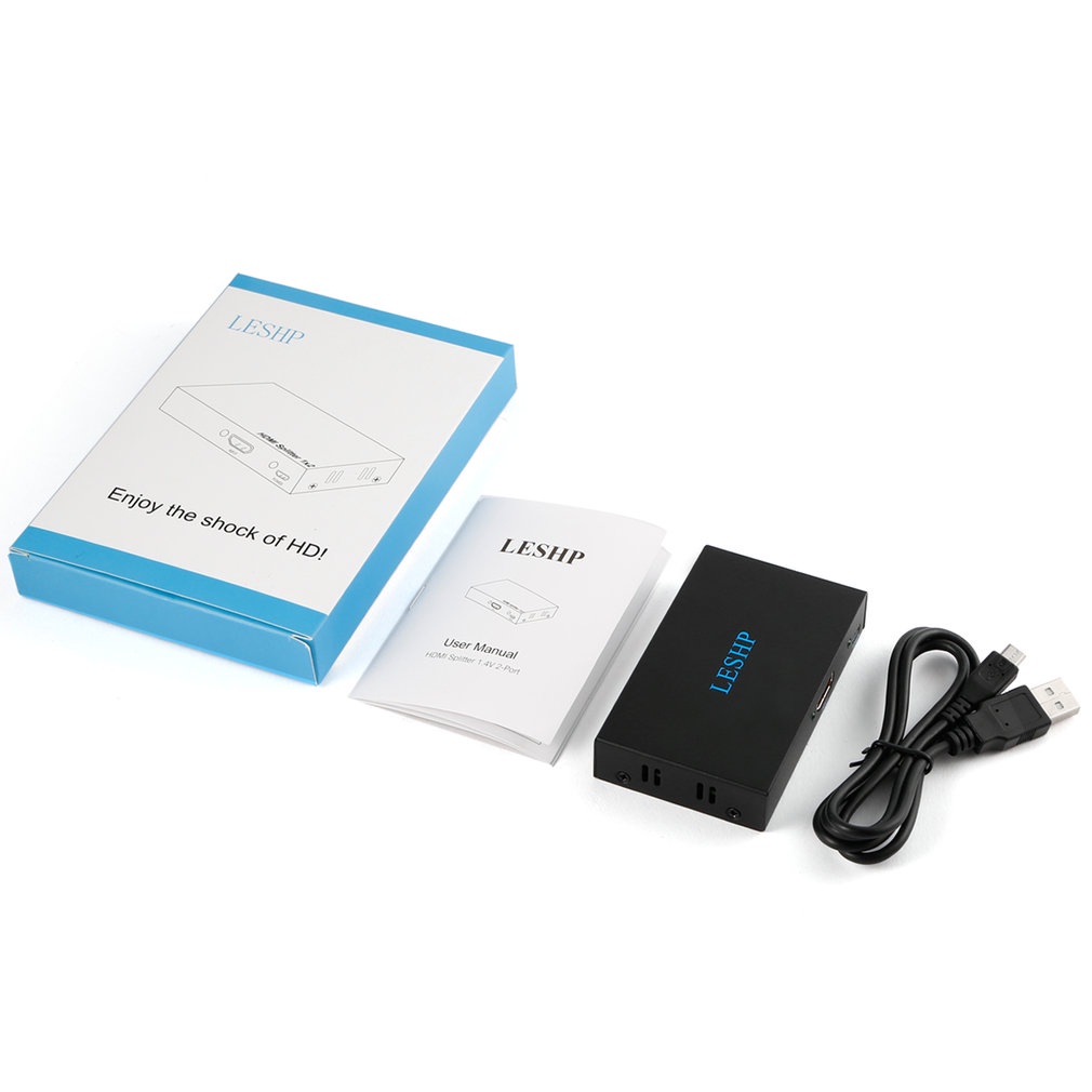 Leshp ฮับสวิตช์แยก 4K HDMI เข้า 1 ออก 2 ออก 1.4V | Shopee Thailand