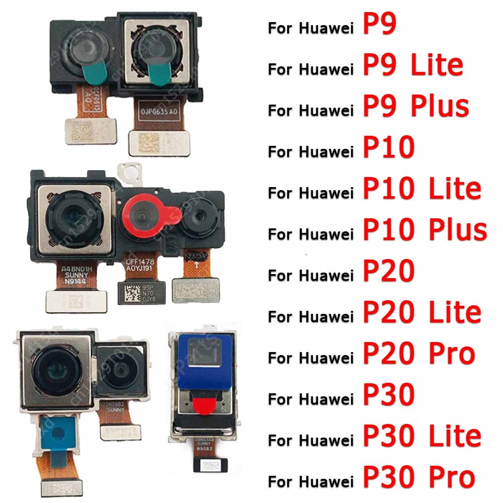 กล้องด้านหลังสําหรับ Huawei P9 P10 Plus P20 Lite P30 Pro ด้านหลังโมดูล ...