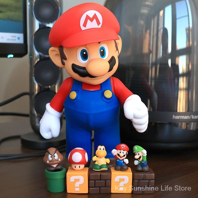 โมเดลตุ๊กตาไวนิล Super Mario Louis Brothers แฮนด์เมด ของเล่นสําหรับเด็ก ...