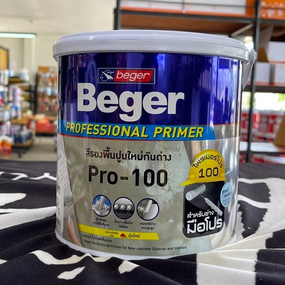 Beger PrimerPro-100 รองพื้นปูนใหม่กันด่าง สูตรน้ำ ขนาด 1 เเกลลอน | Shopee Thailand