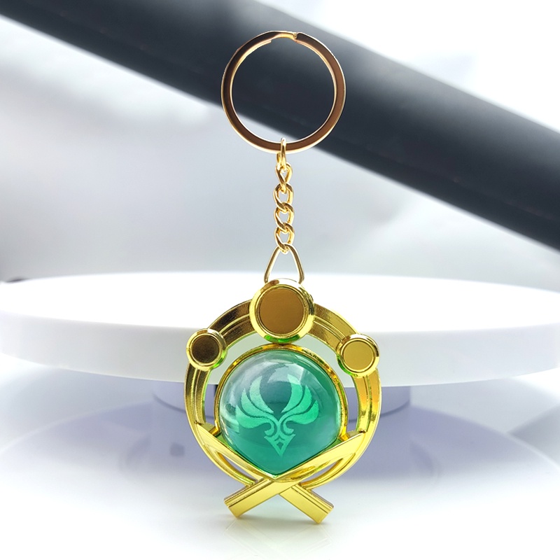 พวงกุญแจกระจก ลายเกม Genshin Impact Visions Sumeru Mondstadt Liyue ...