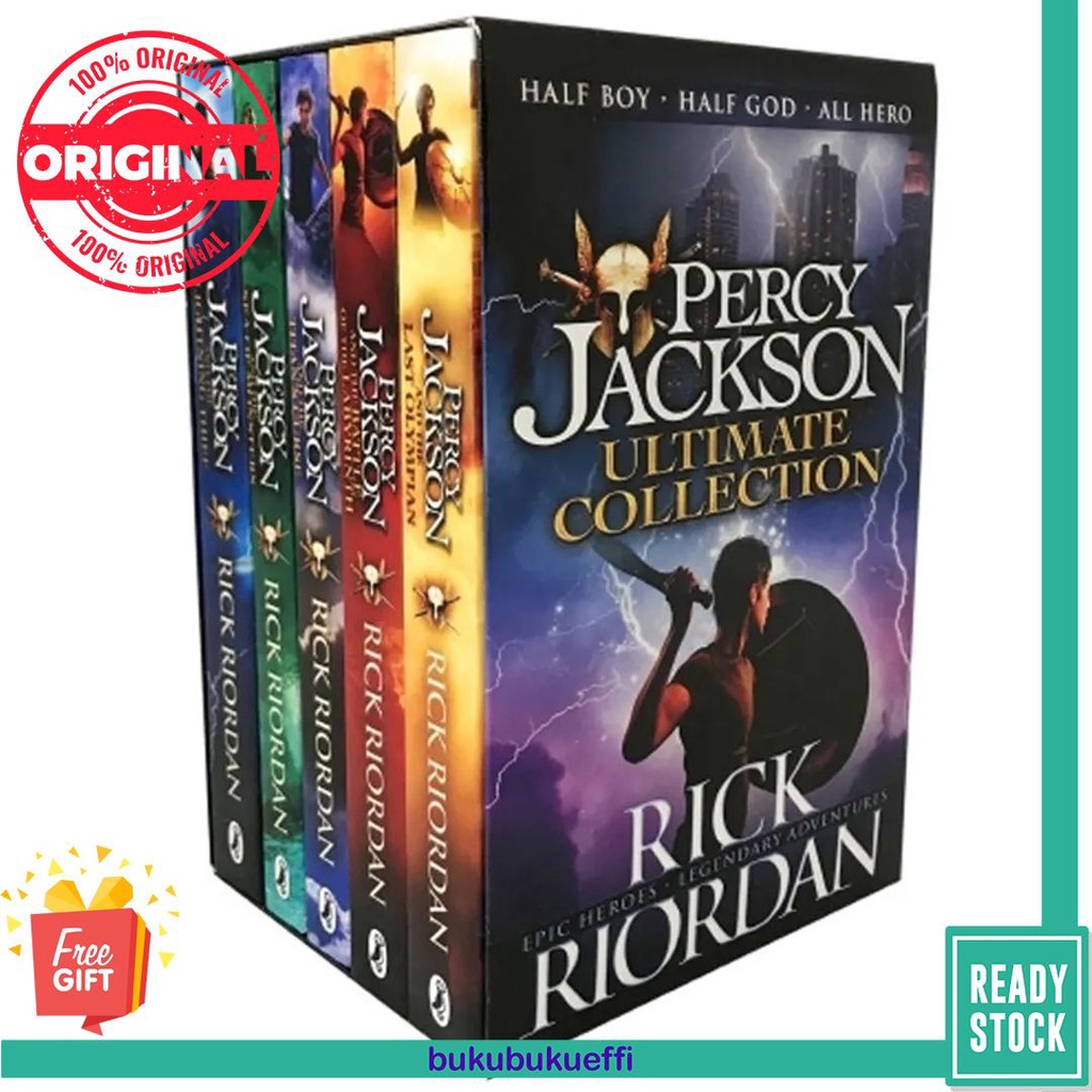 Percy Jackson Complete Series Collection 5 Books Box Set 9780241720745 ...