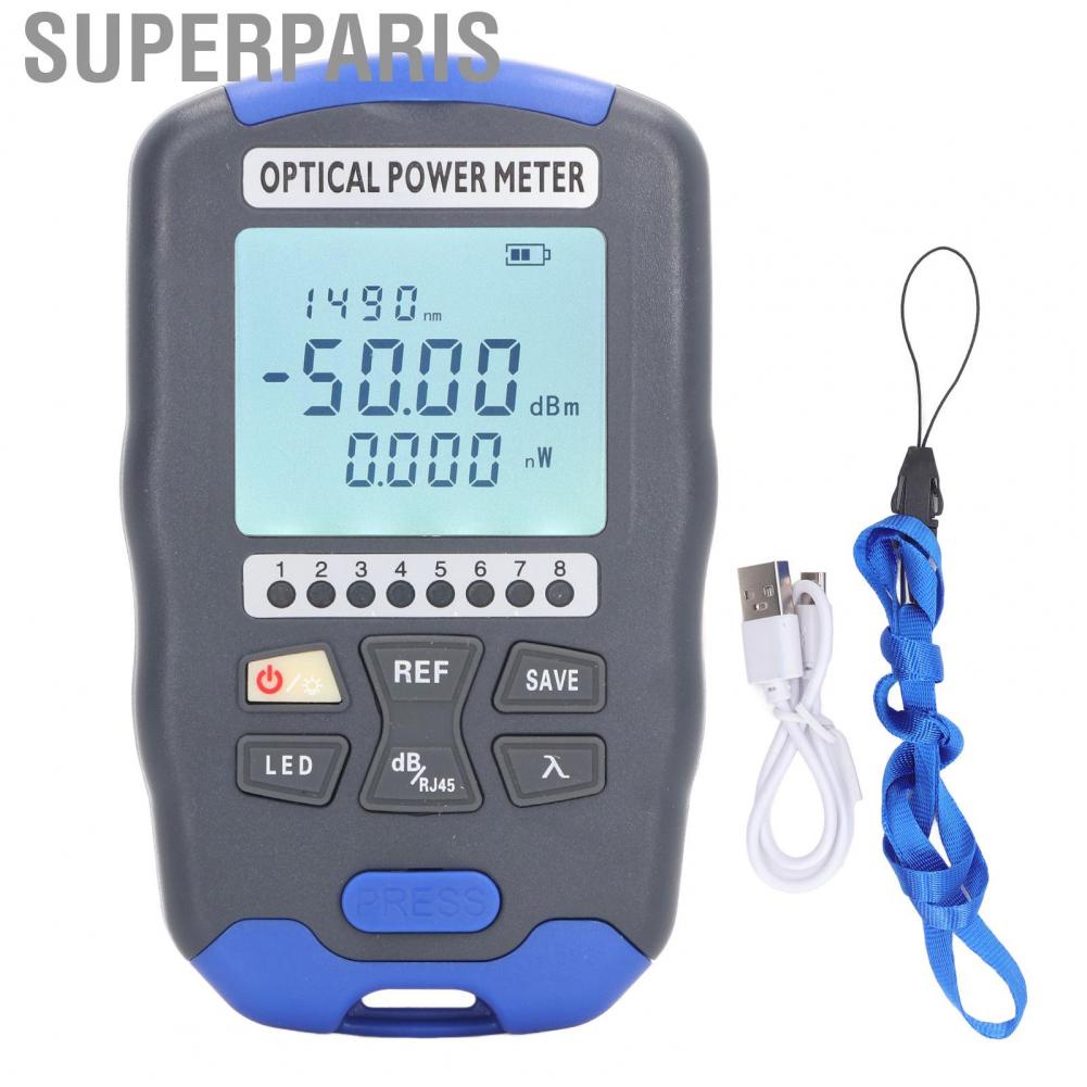 Superparis Fiber Optic Power Meter VFL Visual Fault Locator 50KM ...