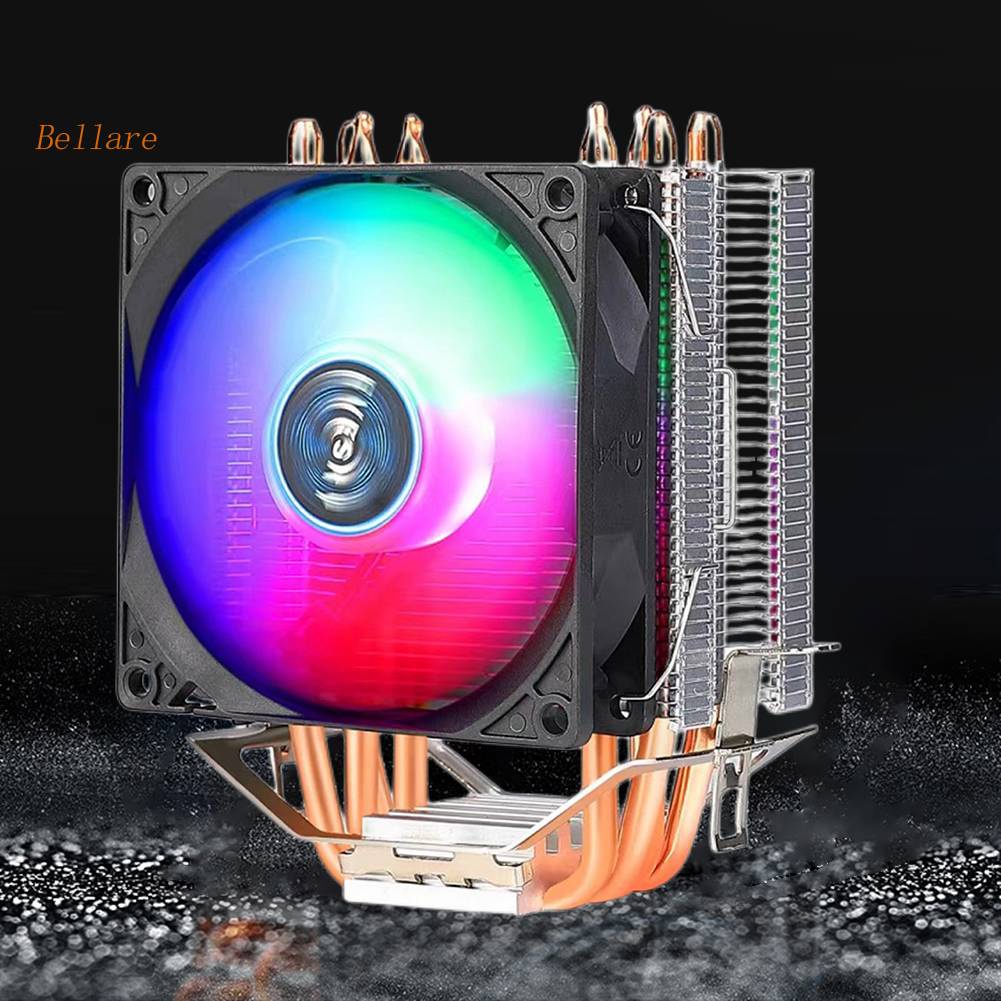 Rgb พัดลมระบายความร้อน CPU 4 ท่อความร้อน 9 ซม. แบริ่งไฮดรอลิกปิดเสียง ...