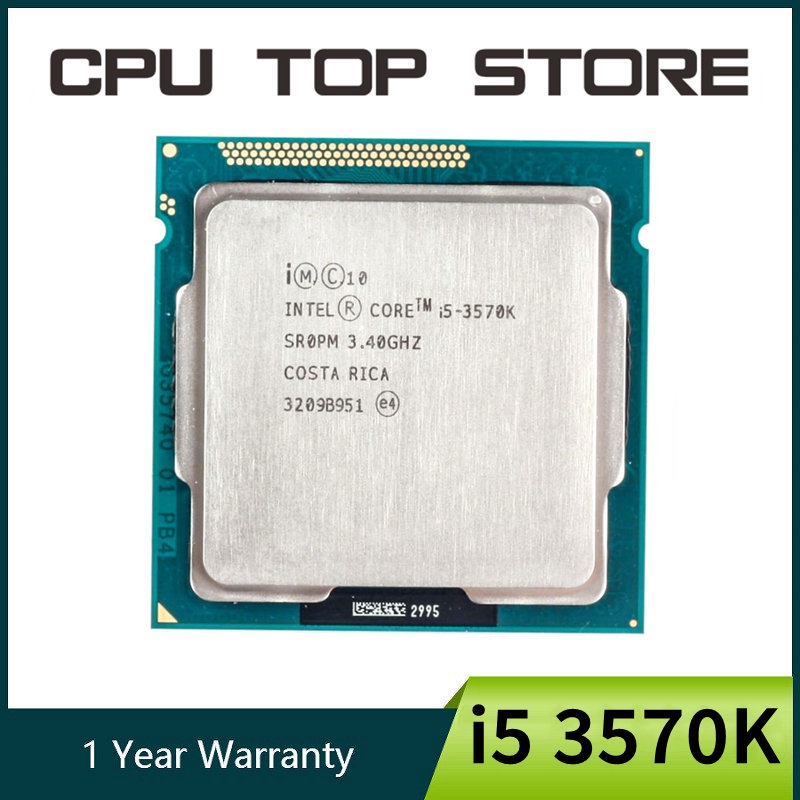 หน่วยประมวลผล CPU Intel Core i5 3570K 3.4GHz 6MB 5.0GT/s SR0PM LGA 1155 ...