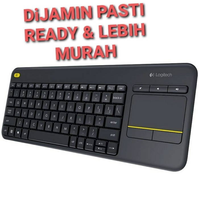 คีย์บอร์ด logitech ทัชแพดไร้สาย k400 plus tv | Shopee Thailand