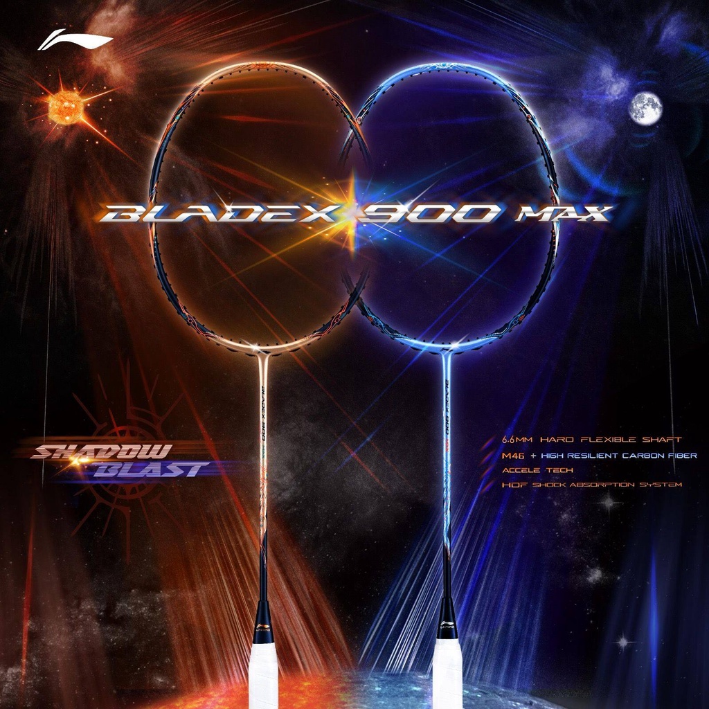 LI-NING ไม้แบดมินตัน รุ่น BLADE X 900 MAX (3U/4U) แถมซอง+พันด้าม+เอ็น ...