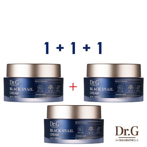 [1 + 1 + 1] Dr.G ครีมหอยทาก สีดํา 50 มล. /Drg | Shopee Thailand