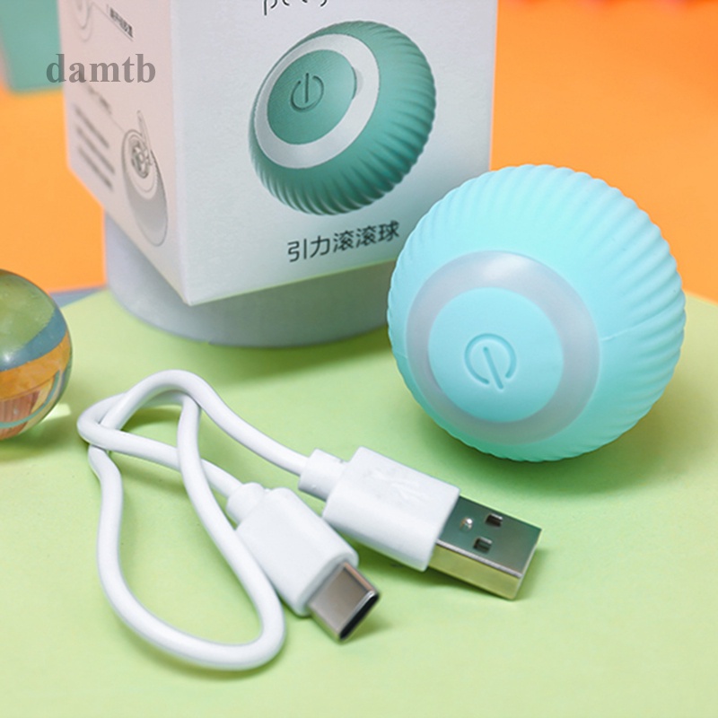 Dtb ของเล่นแมว แบบโต้ตอบ ลูกบอลอัจฉริยะ ของเล่นอัตโนมัติ กลิ้งชาร์จ USB ...