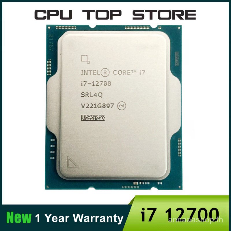 ใหม่ โปรเซสเซอร์ CPU Intel Core i7 12700 2.1GHz Twelve-Core Twenty-Thread 10NM L3=25M 66W LGA ...